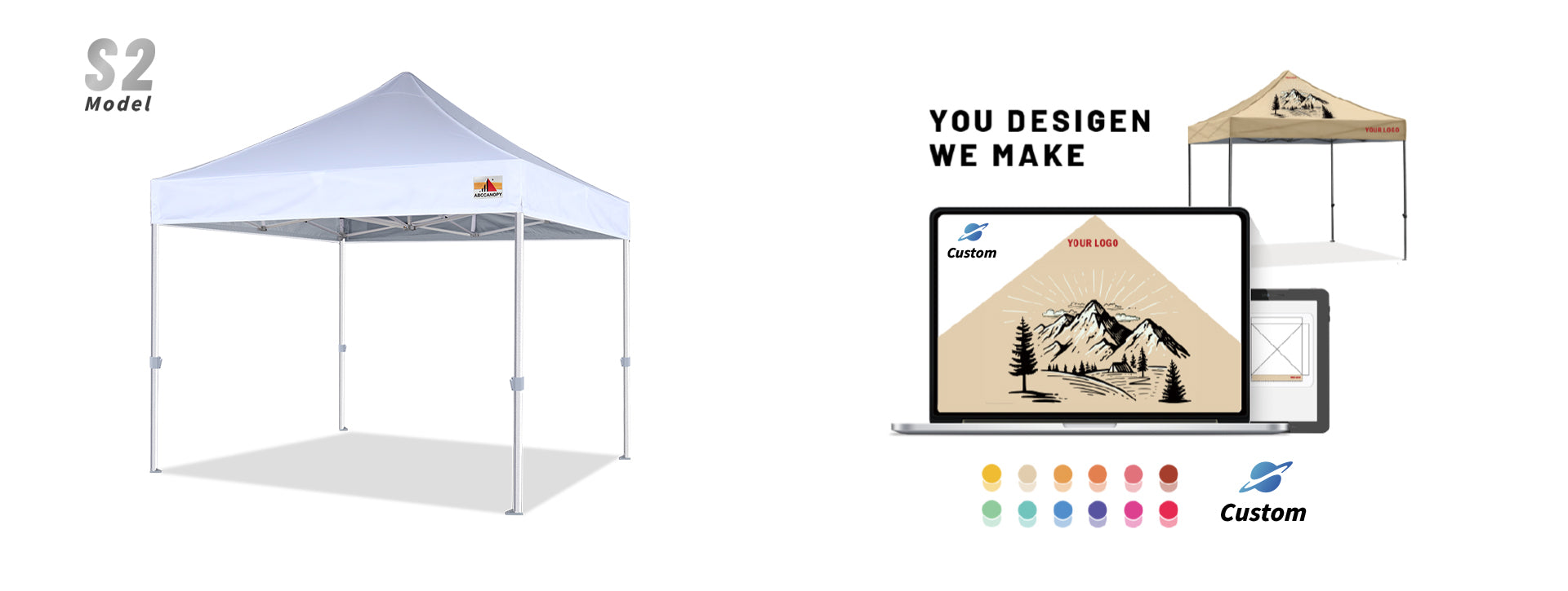 Custom Canopy Tent 10x10 S2 Premium – CustomTent by ABCCANOPY