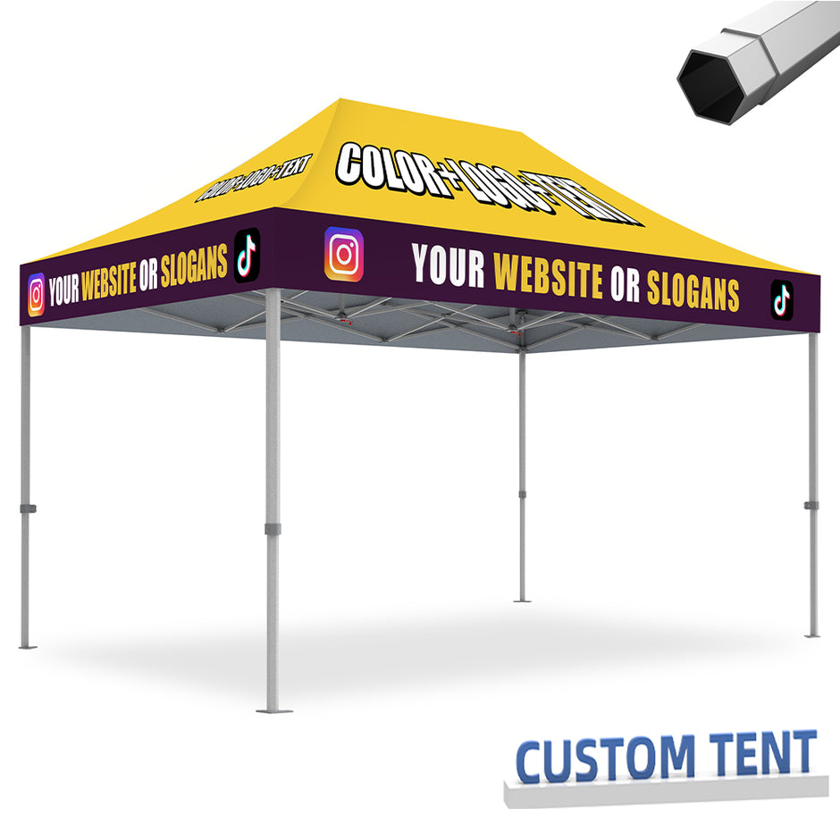Vendor Tent with Sides & Customizable Options – CustomTent by ABCCANOPY